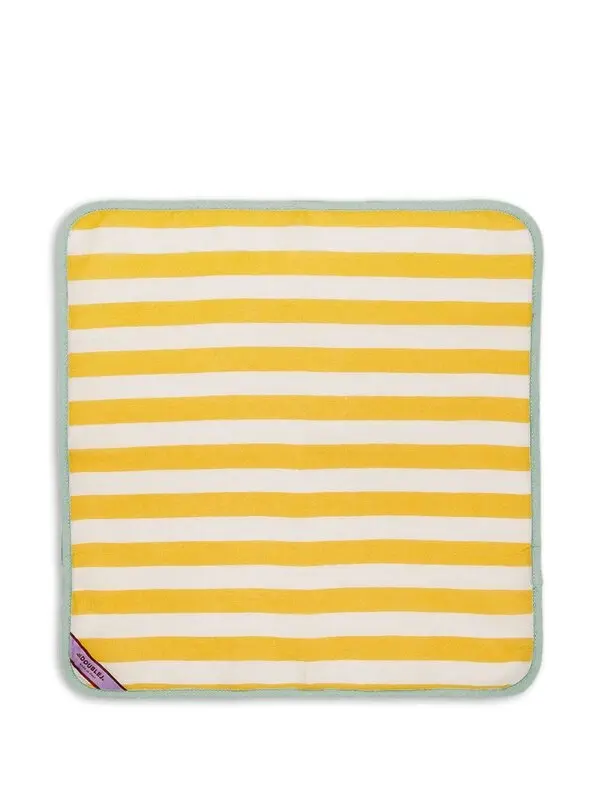 La DoubleJ Stripe-pattern Napkin Set - Yellow
