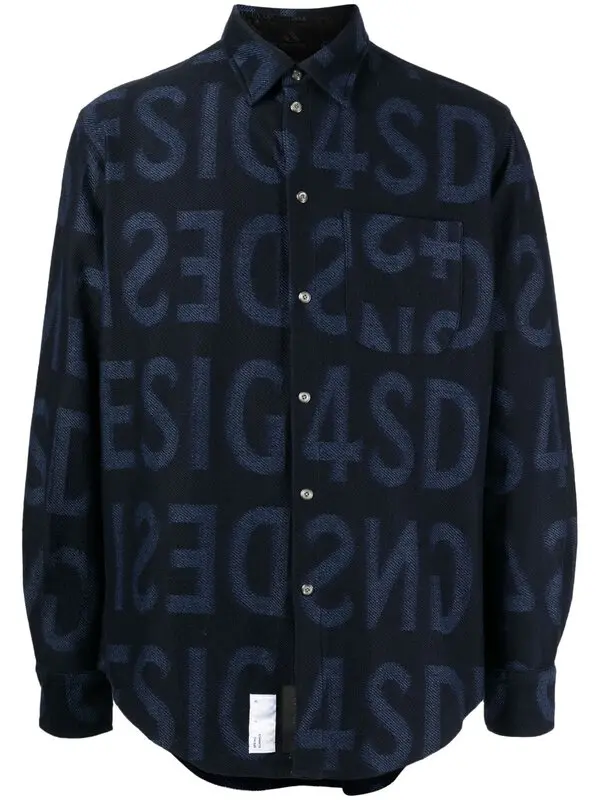 4SDESIGNS Logo-print Cotton Shirt