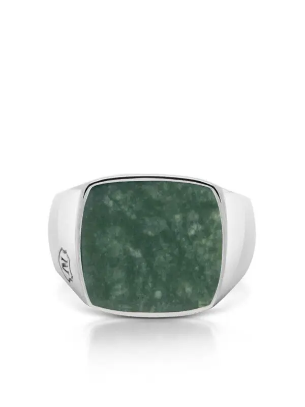 NIALAYA JEWELRY Plated Jade Ring