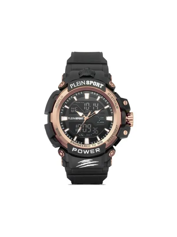 PLEIN SPORT Combat Power 43mm Watch - Black