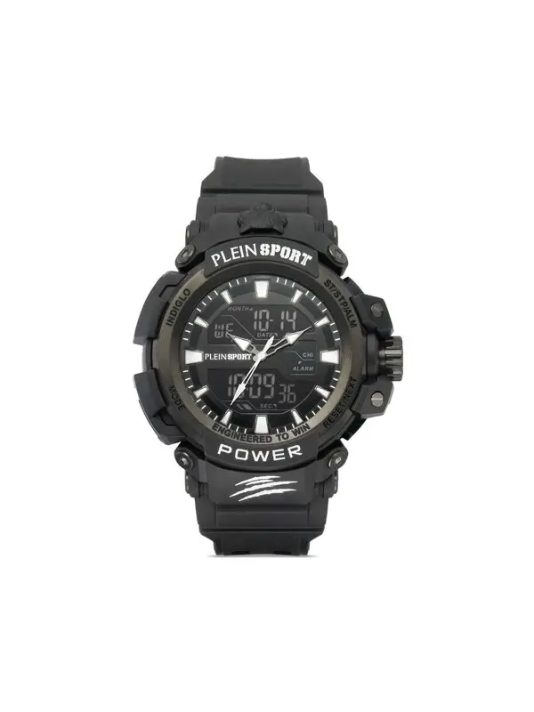 PLEIN SPORT Combat Power 43mm Watch - Black