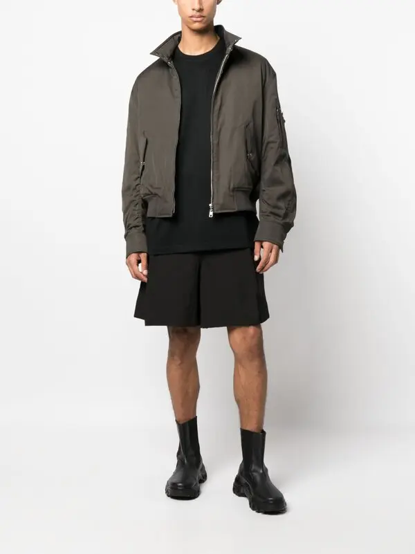 WOOYOUNGMI Cotton-hemp Blend Bermuda Shorts