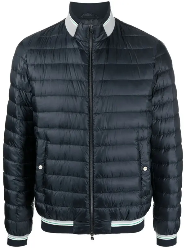 Herno Zip-up Padded Down Jacket - Blue