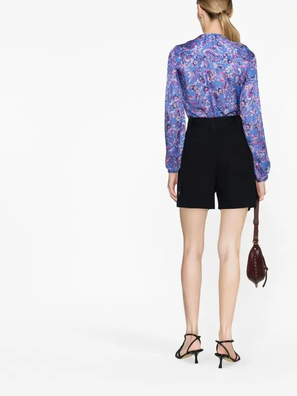 Isabel Marant Prian Floral-print Blouse - Blue