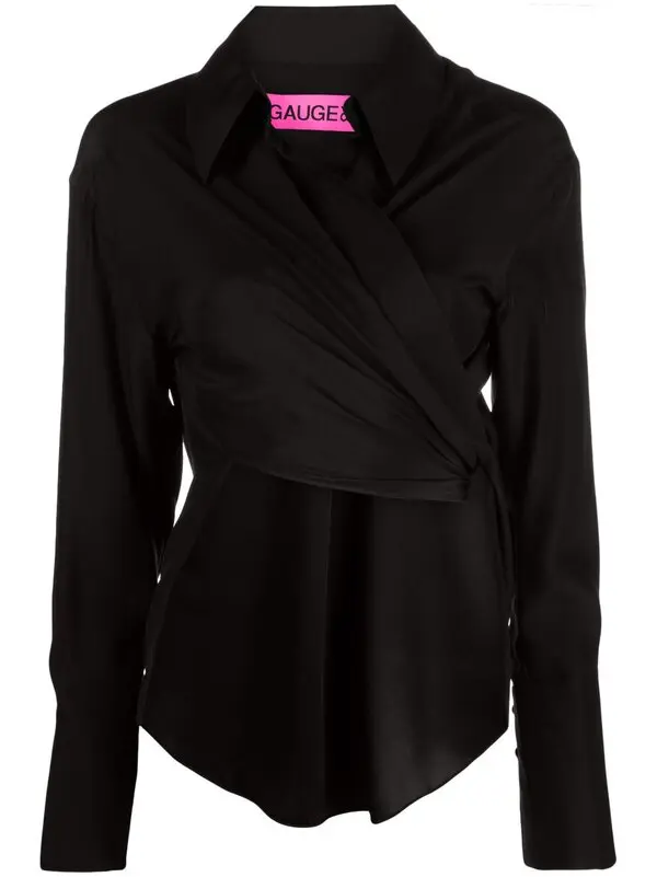 Gauge81 Sabinas Silk Wrap Shirt