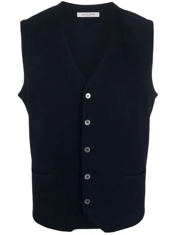 FILERIA Button-down Cotton Gilet