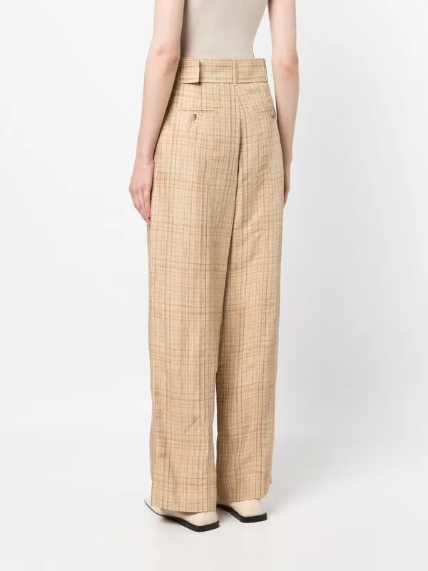3.1 Phillip Lim Wide-leg Plaid Trousers