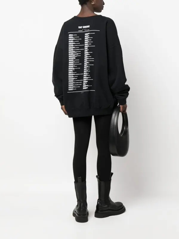 Raf Simons Tour-print Fleece Cardigan