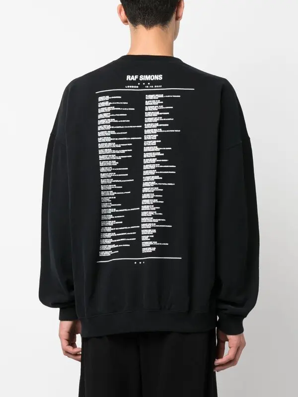 Raf Simons Tour-print Fleece Cardigan