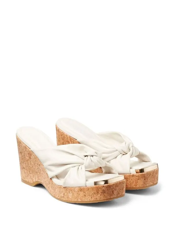 JIMMY CHOO 95mm Avenue Wedge Sandals