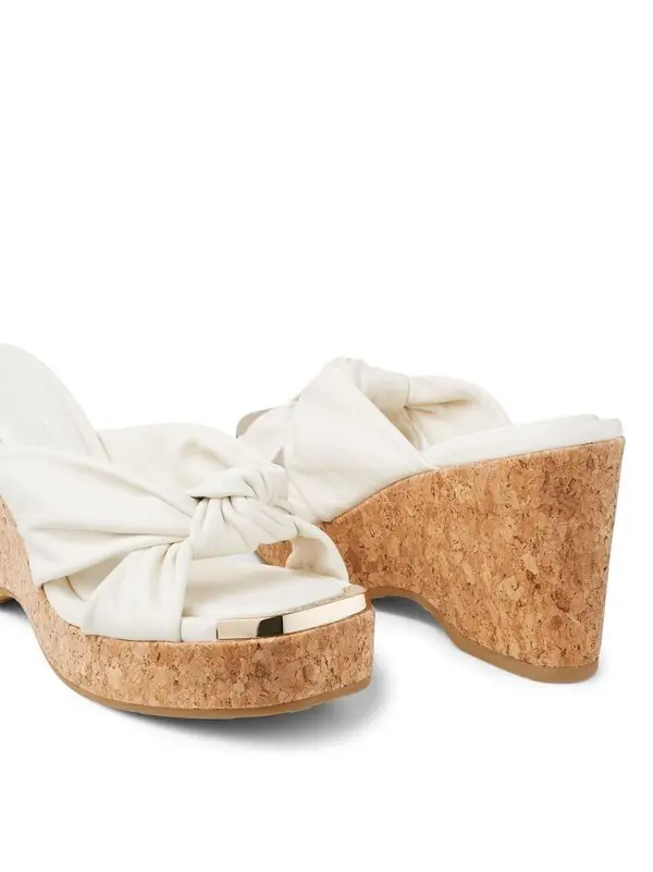 JIMMY CHOO 95mm Avenue Wedge Sandals
