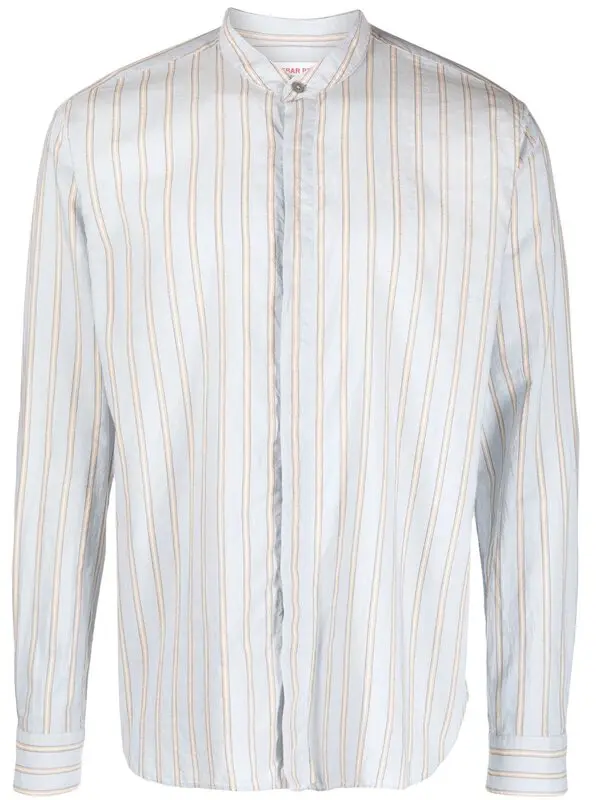 Orlebar Brown Dekker Striped Long-sleeve Shirt