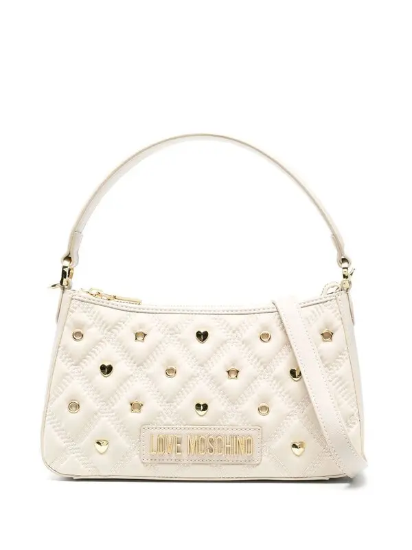 Moschino Studded Tote Bag - Neutrals