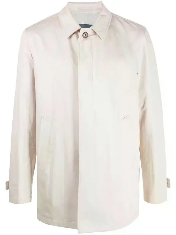 Herno Single-breasted Coat - Neutrals