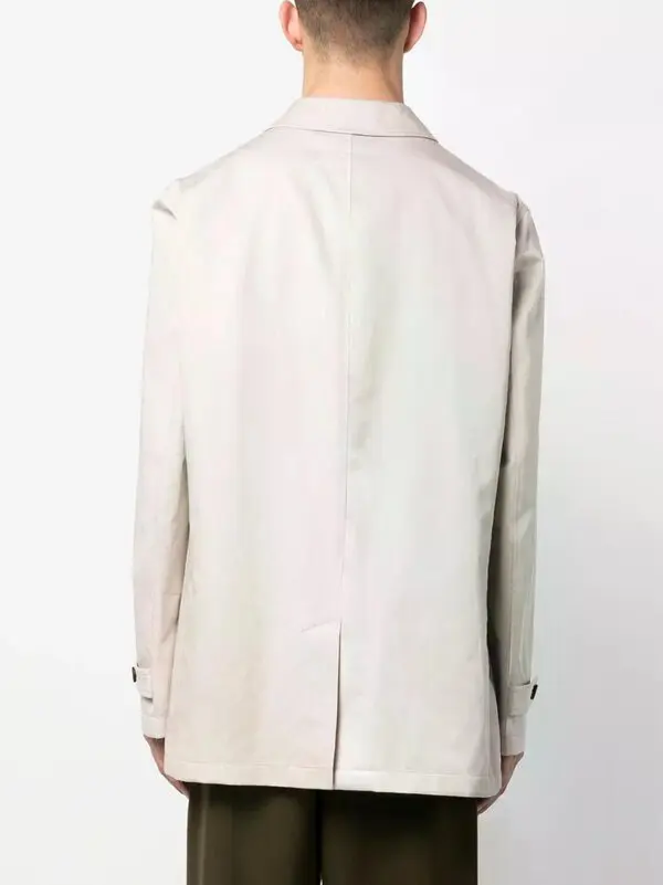 Herno Single-breasted Coat - Neutrals