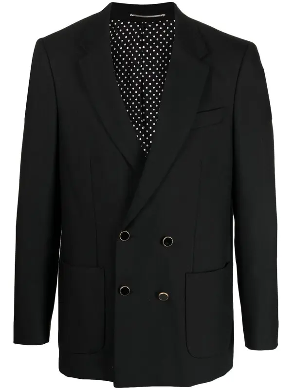 PT TORINO Double-breasted Wool Blazer