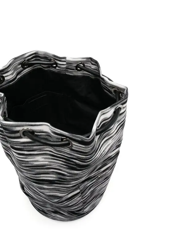 Missoni Slub Drawstring Backpack In Black - 40% Off  display picture 1