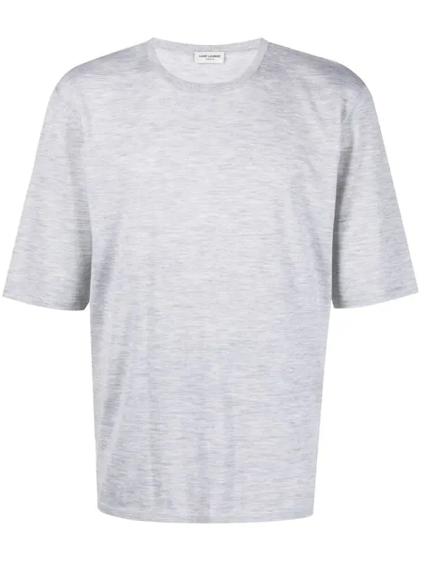 Saint Laurent Crew-neck Short-sleeved Sweatshirt