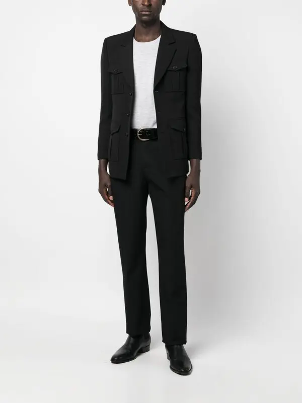 Saint Laurent Crew-neck Short-sleeved Sweatshirt