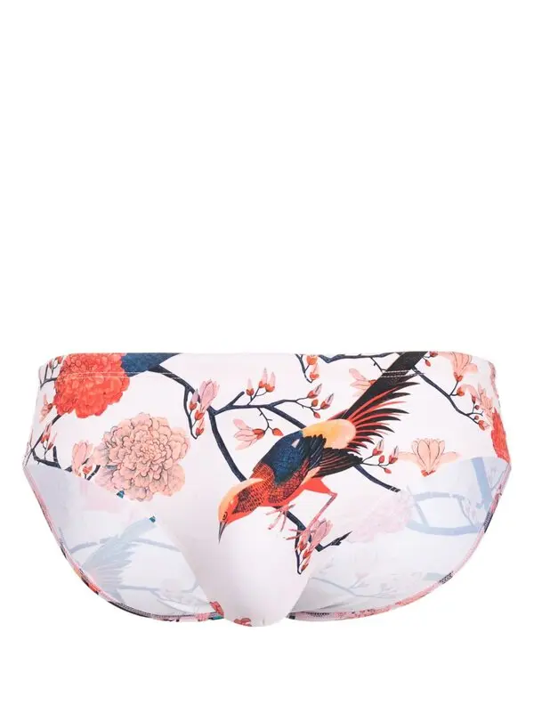 Orlebar Brown Graphic Print Swim Trunks - Pink
