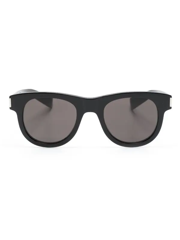 Saint Laurent Sl 571 Round-frame Sunglasses - Black