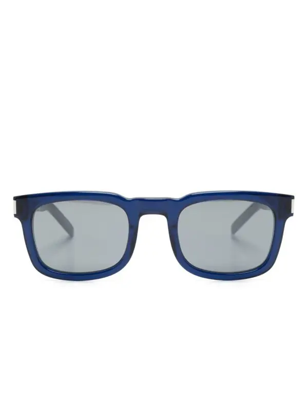 Saint Laurent Sl 581 Square-frame Sunglasses - Blue