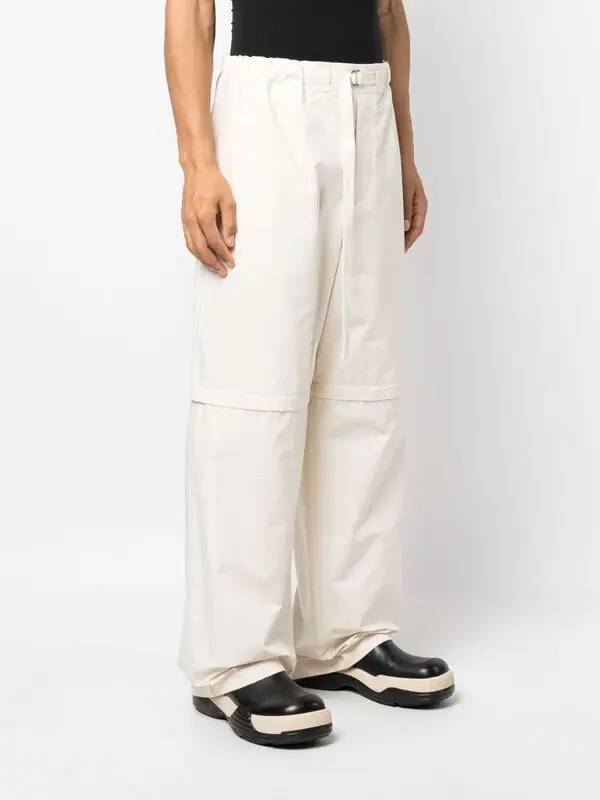 JIL SANDER Detachable-legs Cotton Trousers - Neutrals