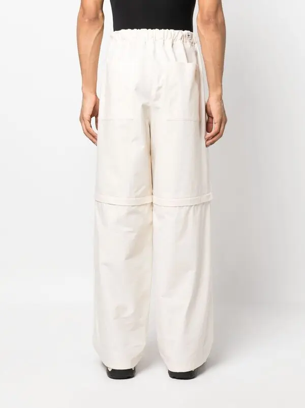 JIL SANDER Detachable-legs Cotton Trousers - Neutrals