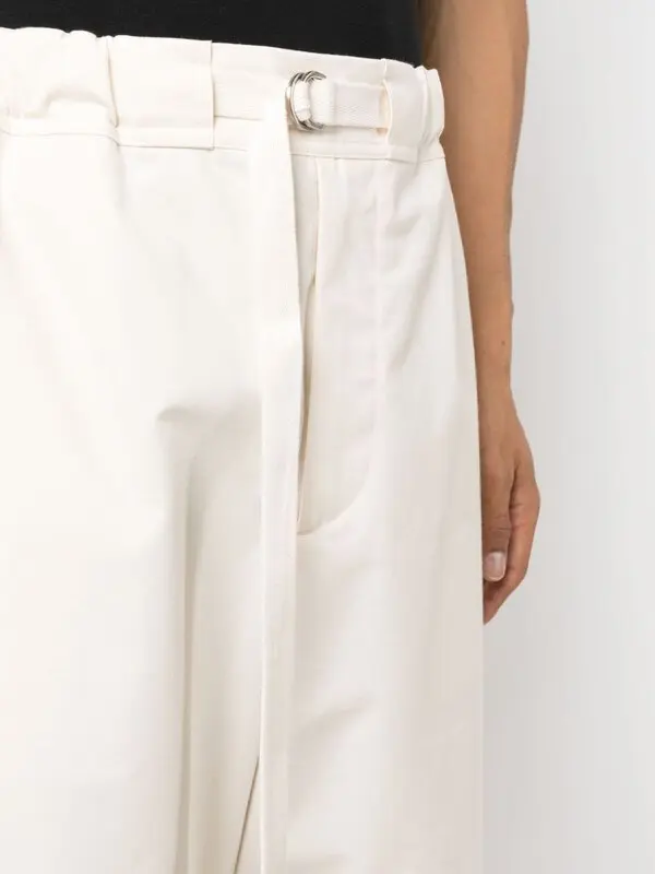 JIL SANDER Detachable-legs Cotton Trousers - Neutrals
