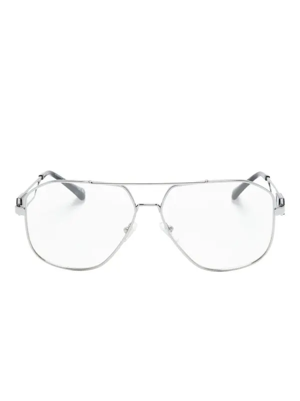 Versace Pilot Frame Glasses - Silver