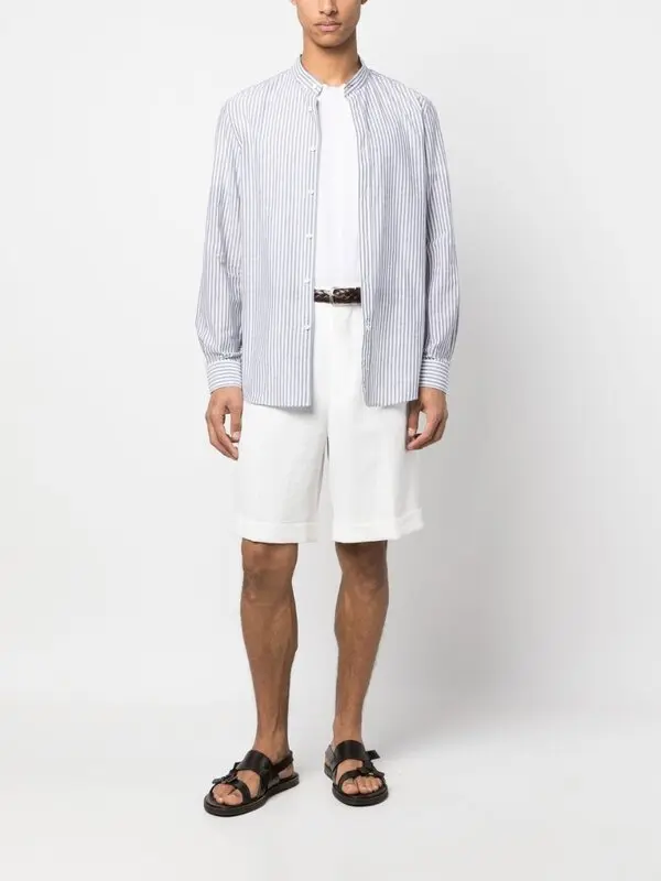 Brunello Cucinelli Pressed-crease Bermuda Shorts - White