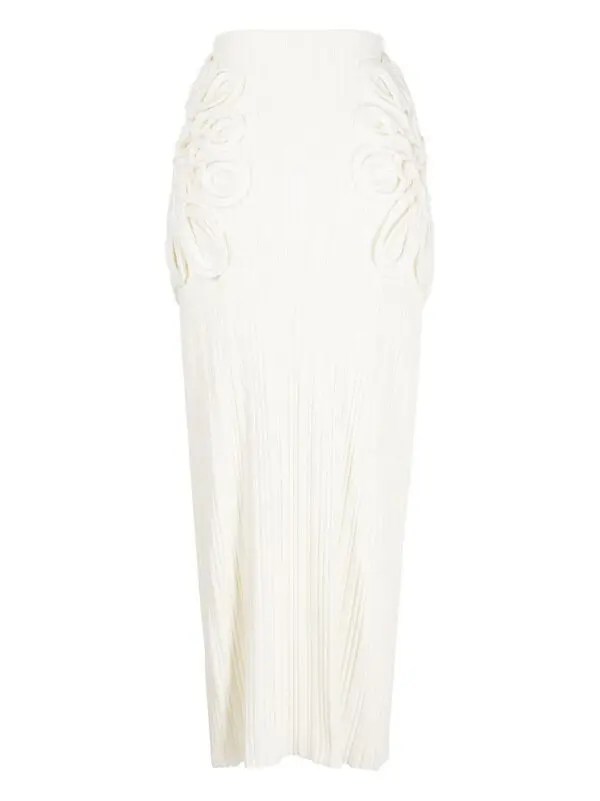 Cult Gaia Chasina Floral-appliqué Skirt
