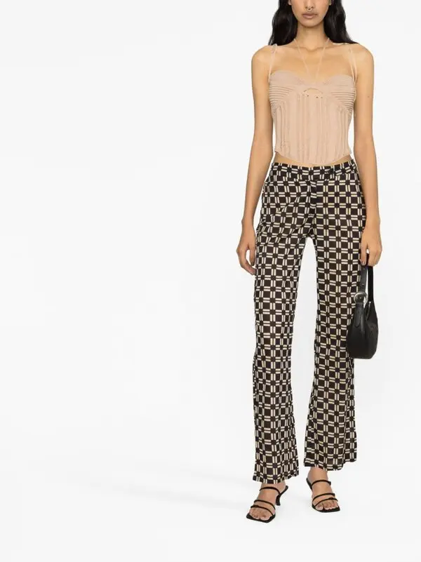 Gimaguas Geometric-print Disco Trousers