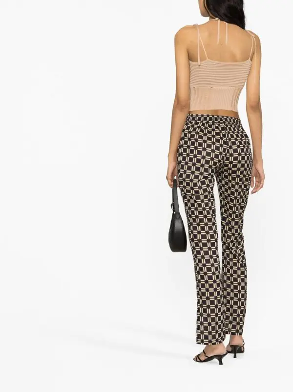 Gimaguas Geometric-print Disco Trousers