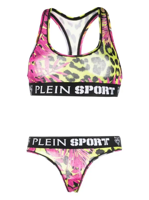 PLEIN SPORT Logo-underband Lingerie Set - Pink