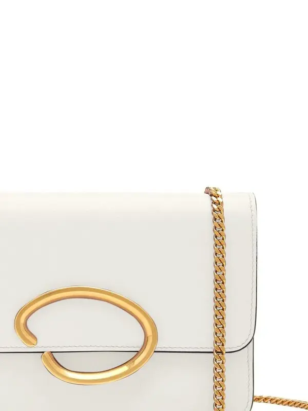 Oscar De La Renta Pochette Leather Cross Body Bag