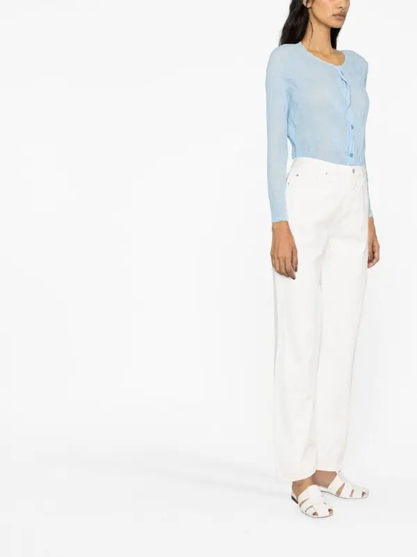 TOTEME Five-pocket Wide Leg Jeans