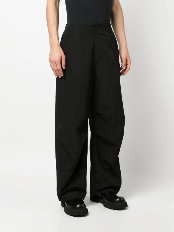 AMOMENTO Ripstop Fatigue Wide-leg Trousers