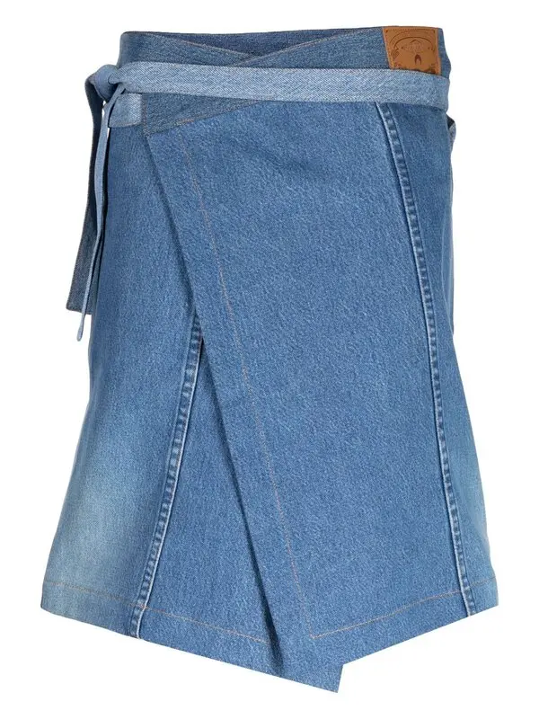 MARINE SERRE Moonogram Denim Apron