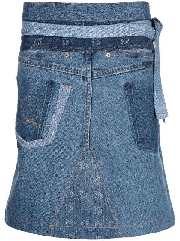 MARINE SERRE Moonogram Denim Apron