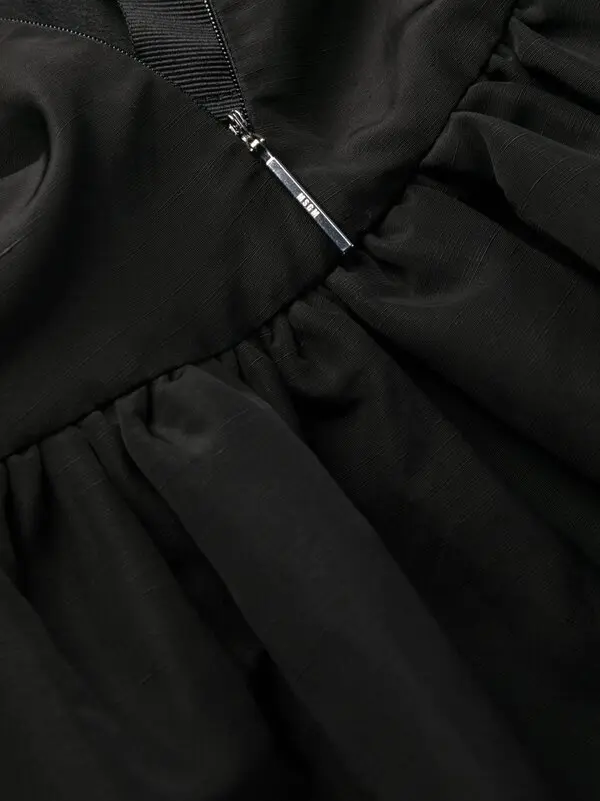MSGM Cut-out Flared Mini Dress