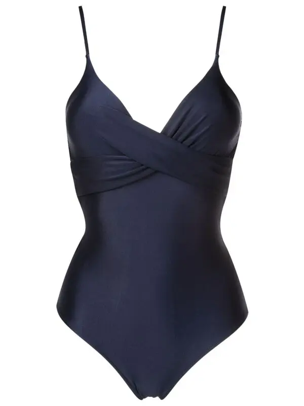 LYGIA & NANNY Bianca V-neck Swimsuit - Blue