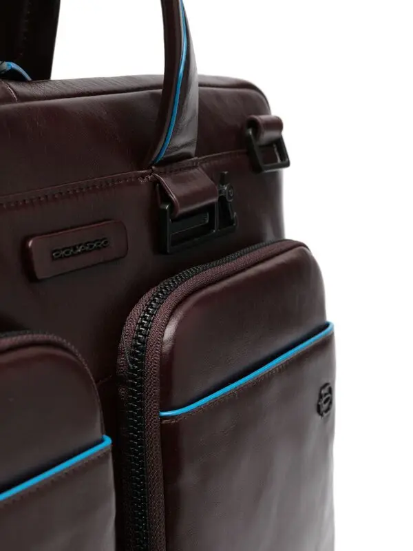 PIQUADRO Leather Laptop Briefcase