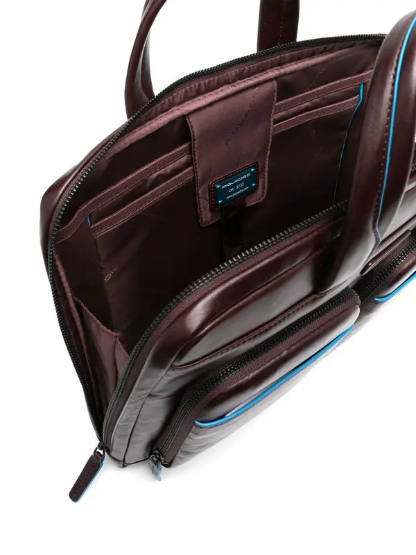 PIQUADRO Leather Laptop Briefcase