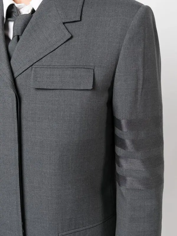 Thom Browne 4-bar Stripe Wool Coat
