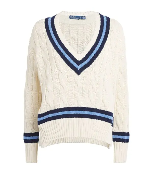 Polo Ralph Lauren Cable-knit Cricket Sweater - Blue