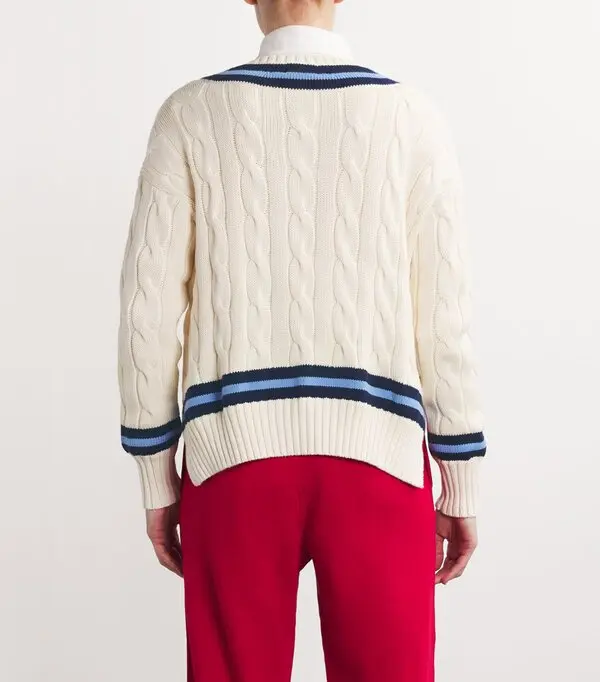 Polo Ralph Lauren Cable-knit Cricket Sweater - Blue