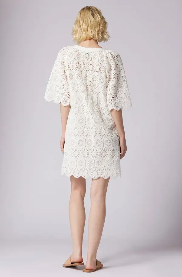 Joie Leona Mini Crochet Dress