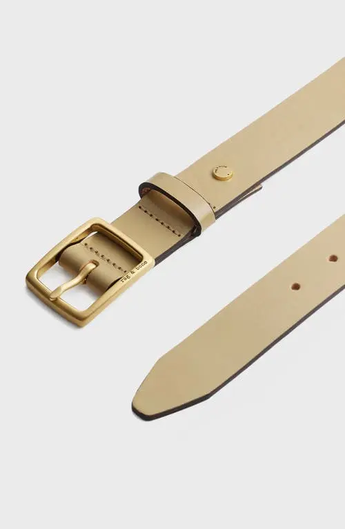 Rag & Bone Boyfriend Leather Belt - Dune