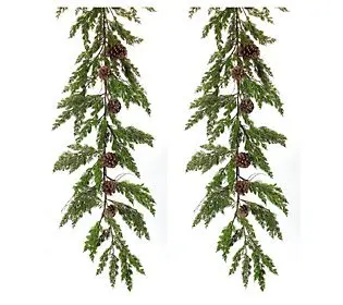 MELROSE Mixed Pine Garland W/pinecone Accents
